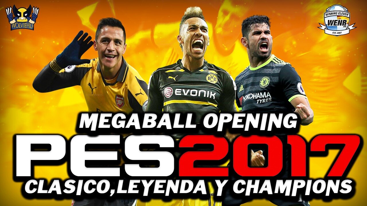 Mega Ball Opening Clásico,Champions + Leyendas MyClub PES 2017 ...